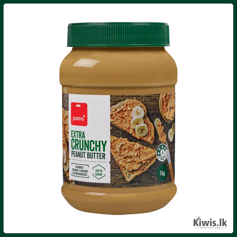Pams Extra Crunchy Peanut Butter 1kg | Kiwis.lk